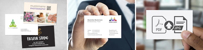 Visitenkarten selbst gestalten & drucken | Persönliche Visitenkarten