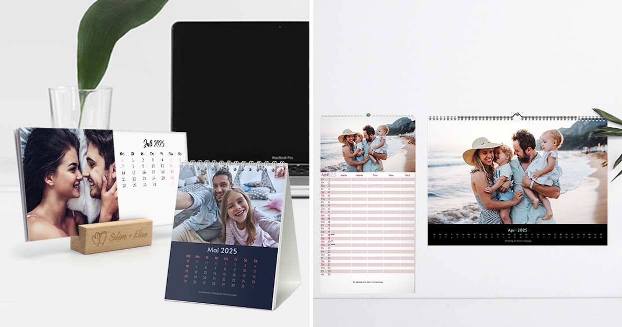 Individuelle Fotokalender mit eigenen Bildern selbst gestalten