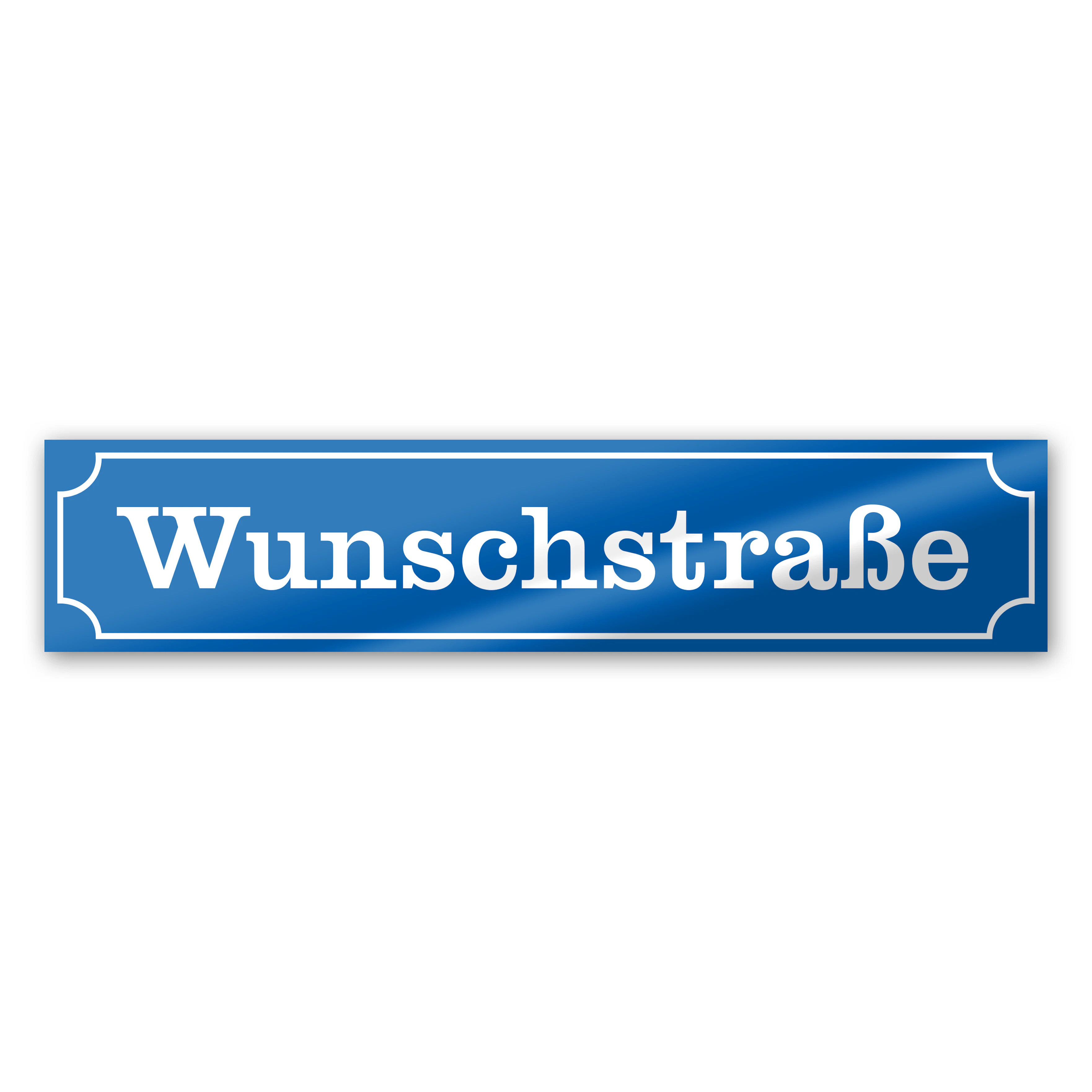 Personalisierte Straßenschilder online selbst gestalten & drucken